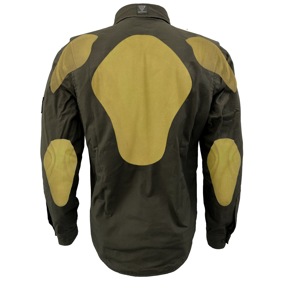 Protective Canvas Jacket for Men - Army Green with Pads | Build Kit Boards