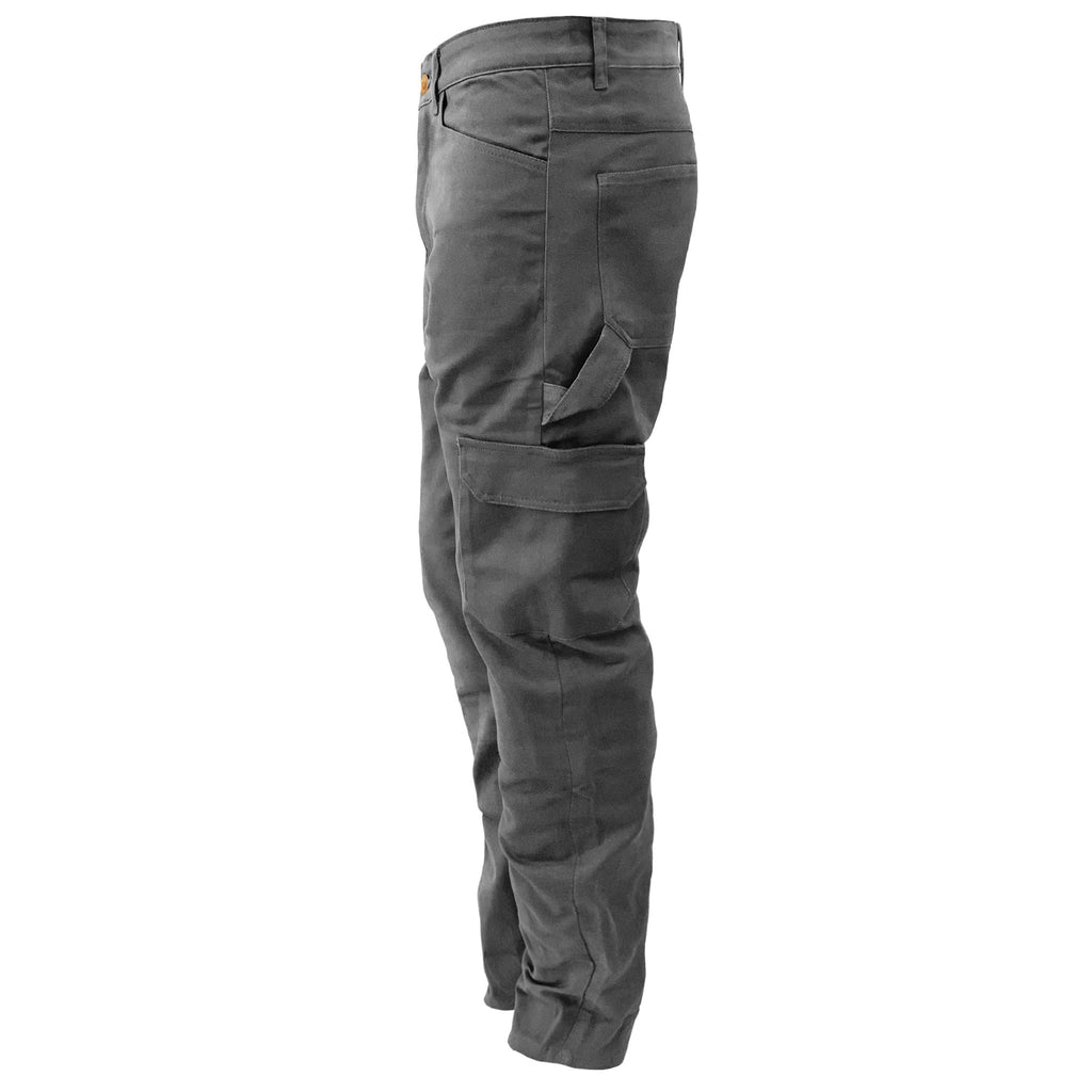 Relaxed Fit Cargo Pants - Grey with Pads | Build Kit Boards
